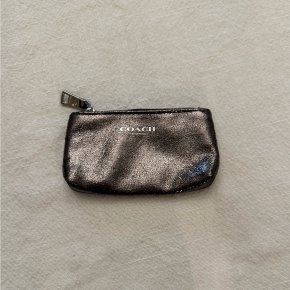 Coach | Bags | Coach Metallic Black Wallet | Poshmark